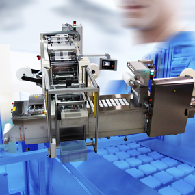 Cotton gauze medical compress folding and bagging machine - MCA4 EFT